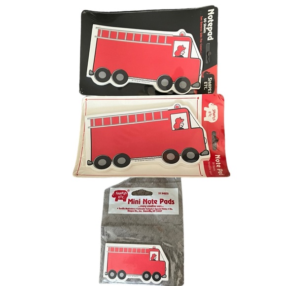 Shapes Etc. | Office | Vintage 991 Shapes Etc Red Fire Truck Ladder ...